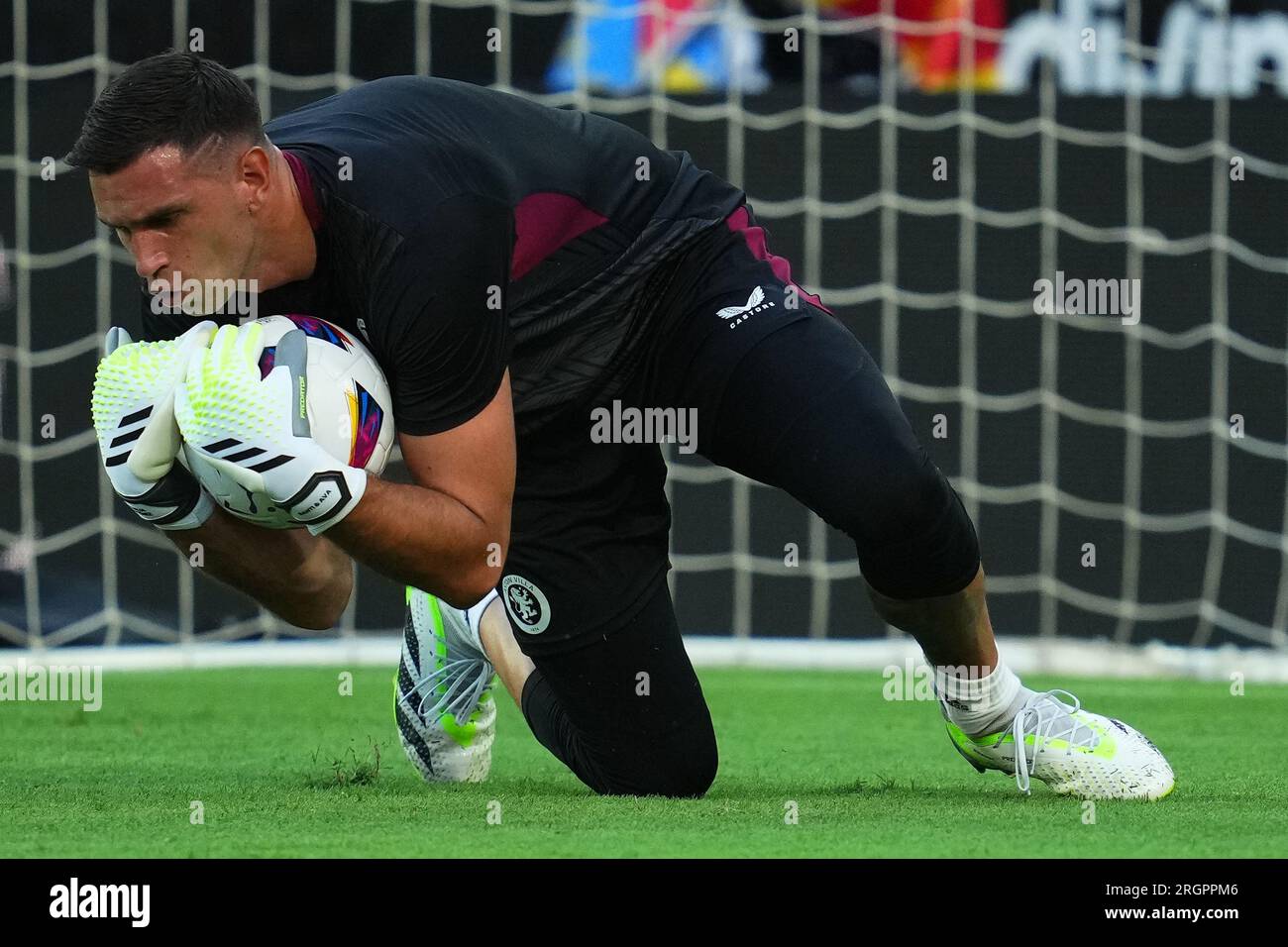 Emiliano Martinez of Aston Villa during the Pre-season friendly match ...