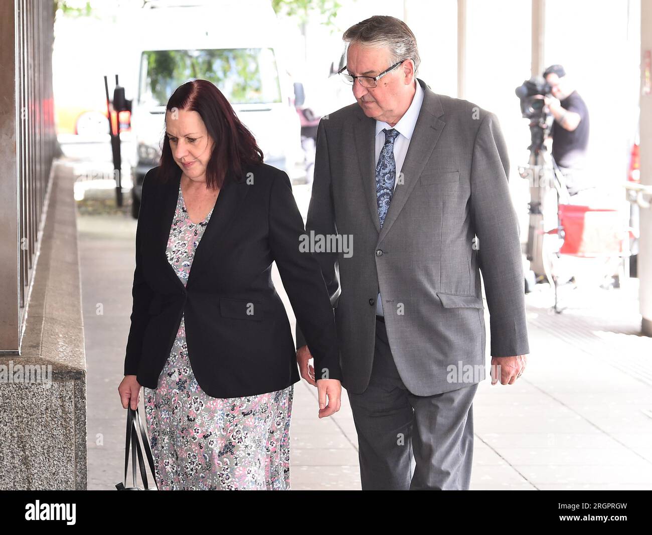John and Susan Letby, the parents of nurse Lucy Letby, outside ...