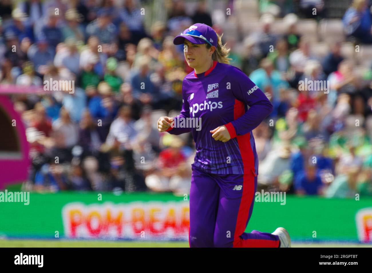 Southampton, 6 August 2023. Marie Kelly fielding for Northern ...