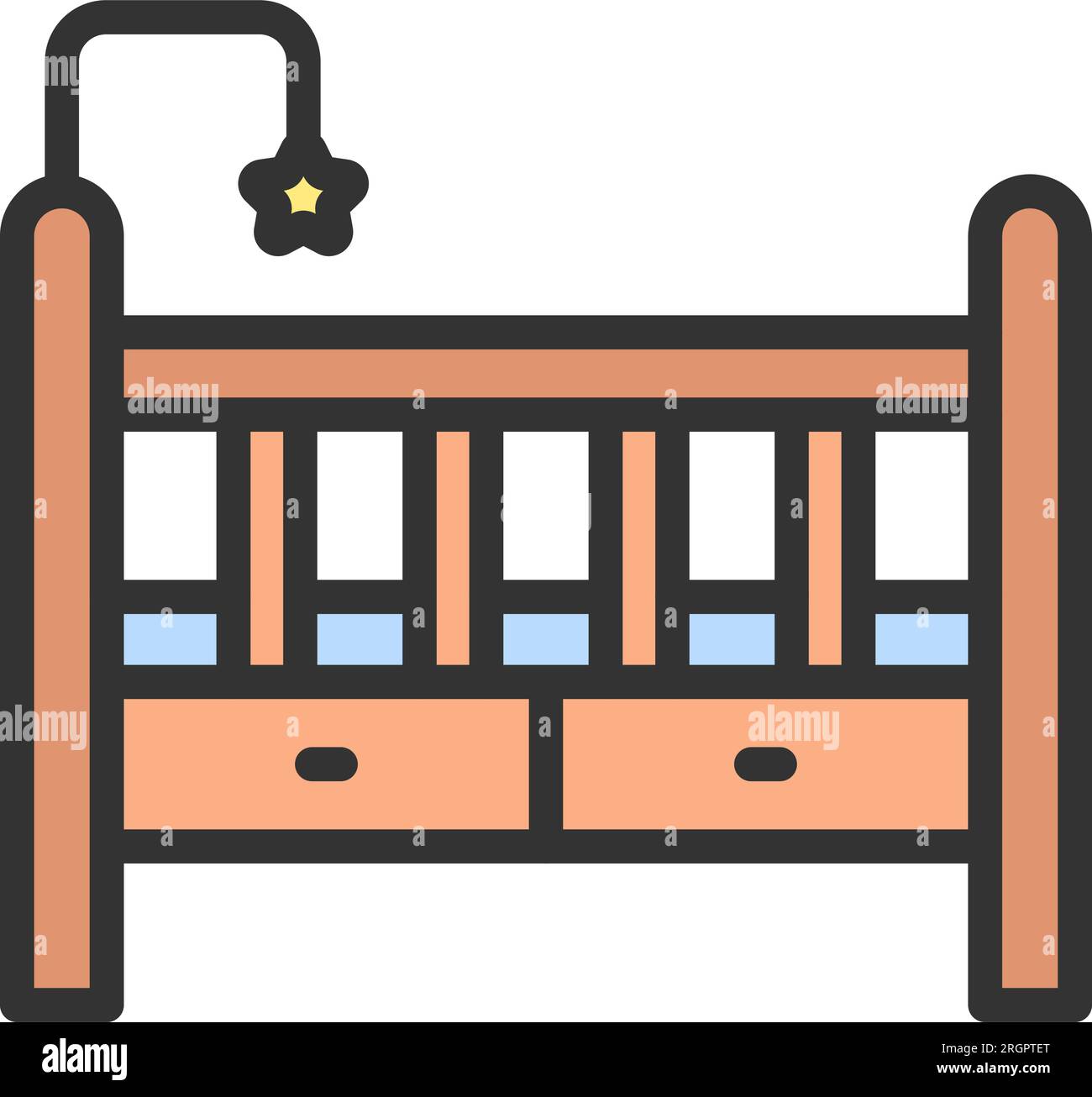 Crib Icon image. Suitable for mobile application Stock Vector Image ...