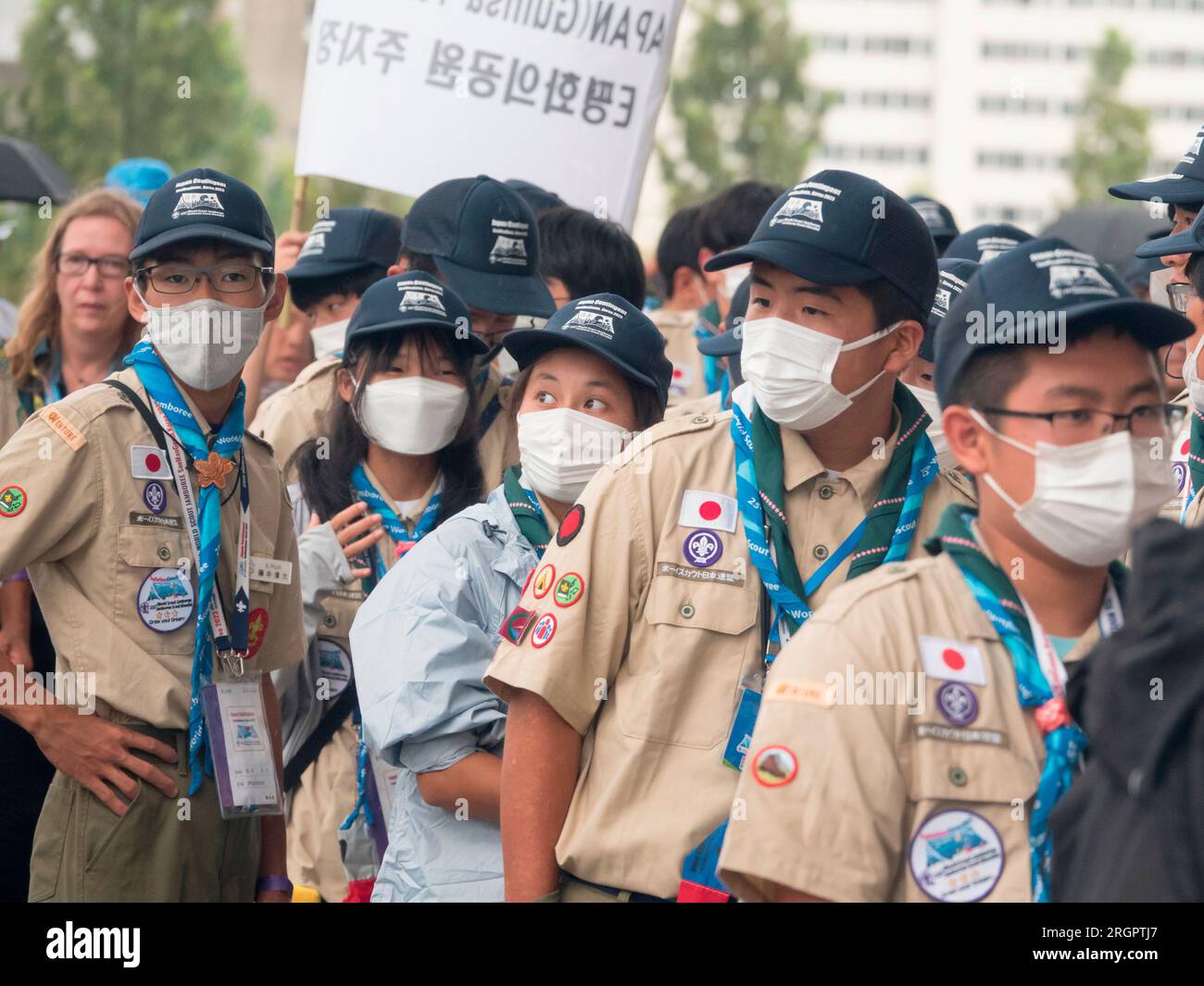 Japanese young Scouts, Aug 11, 2023 : Japanese young Scouts arrive to ...