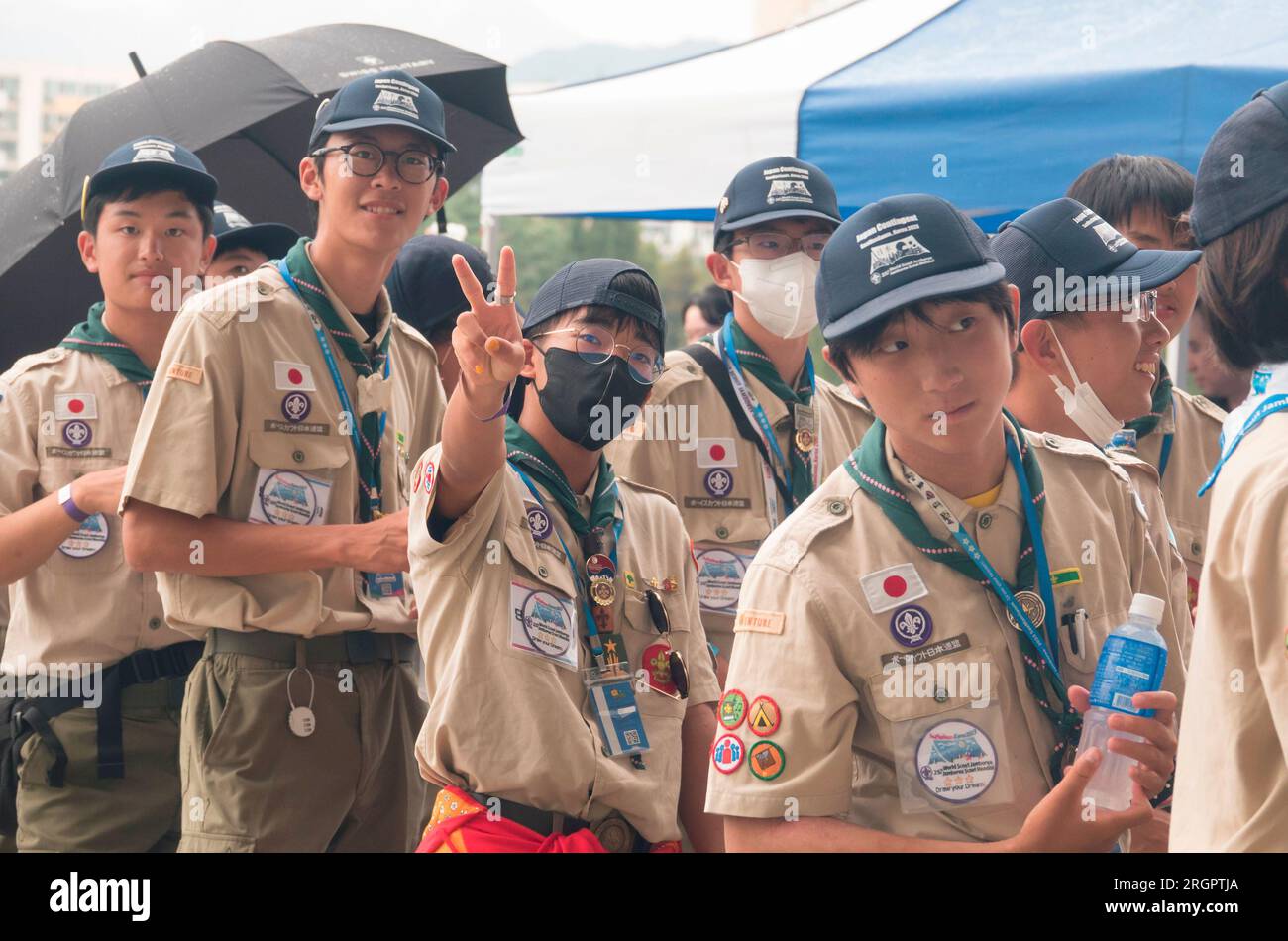 Japanese young Scouts, Aug 11, 2023 : Japanese young Scouts arrive to ...