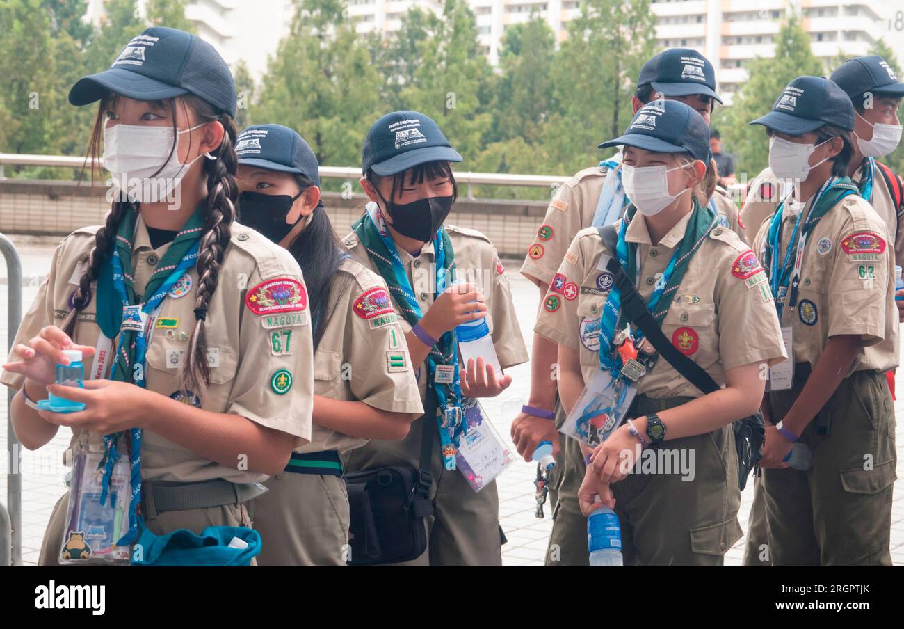 Japanese young Scouts, Aug 11, 2023 : Japanese young Scouts arrive to ...