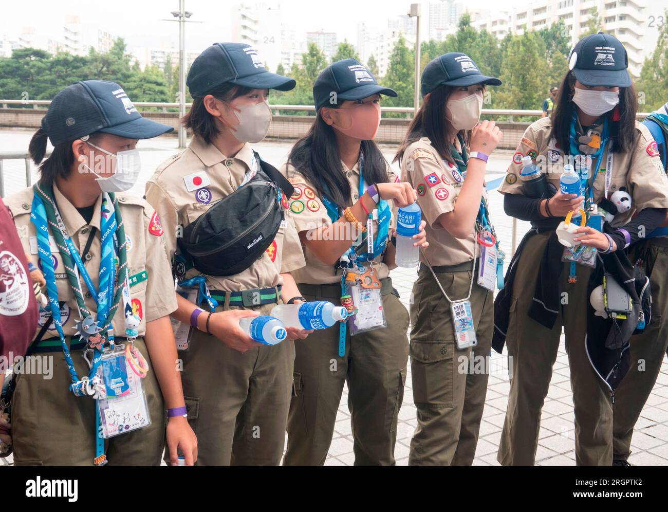 Japanese young Scouts, Aug 11, 2023 : Japanese young Scouts arrive to ...