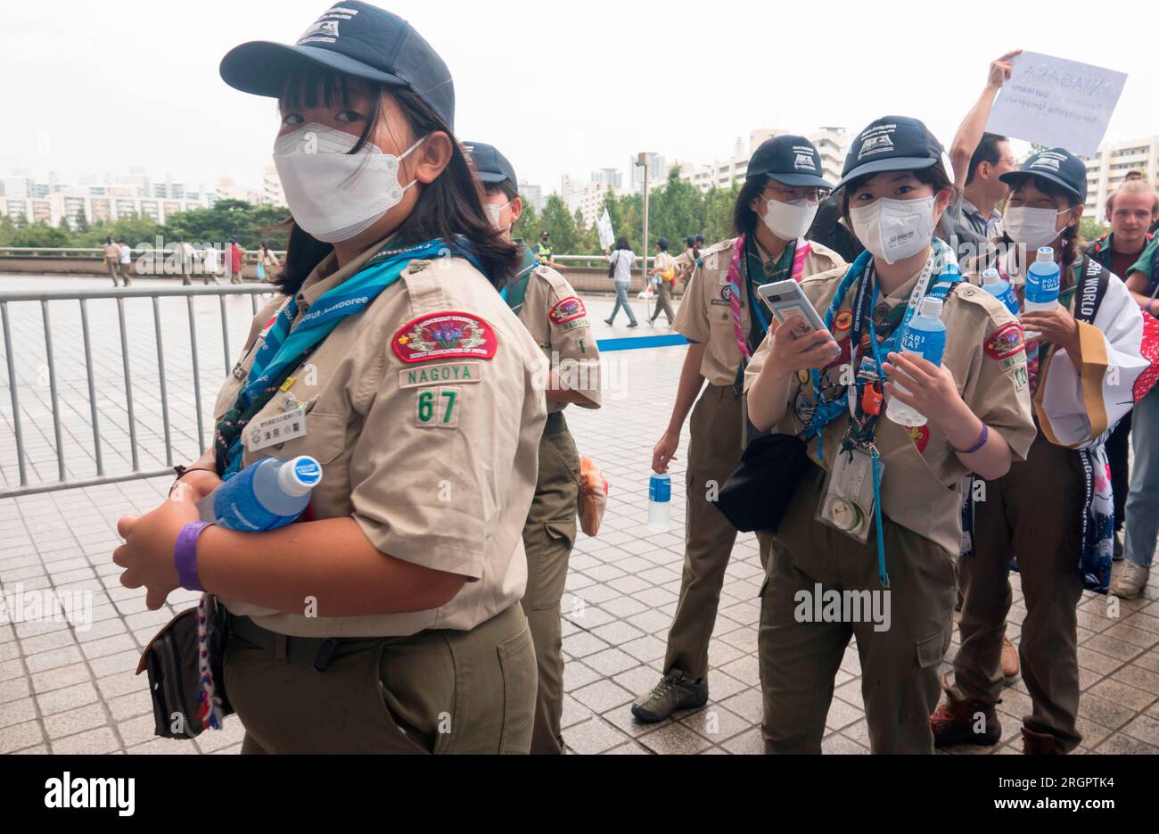 Japanese young Scouts, Aug 11, 2023 : Japanese young Scouts arrive to ...