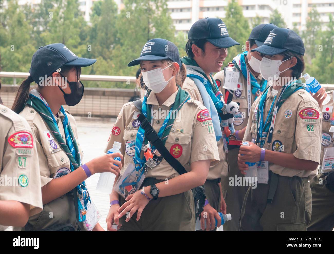 Japanese young Scouts, Aug 11, 2023 : Japanese young Scouts arrive to ...