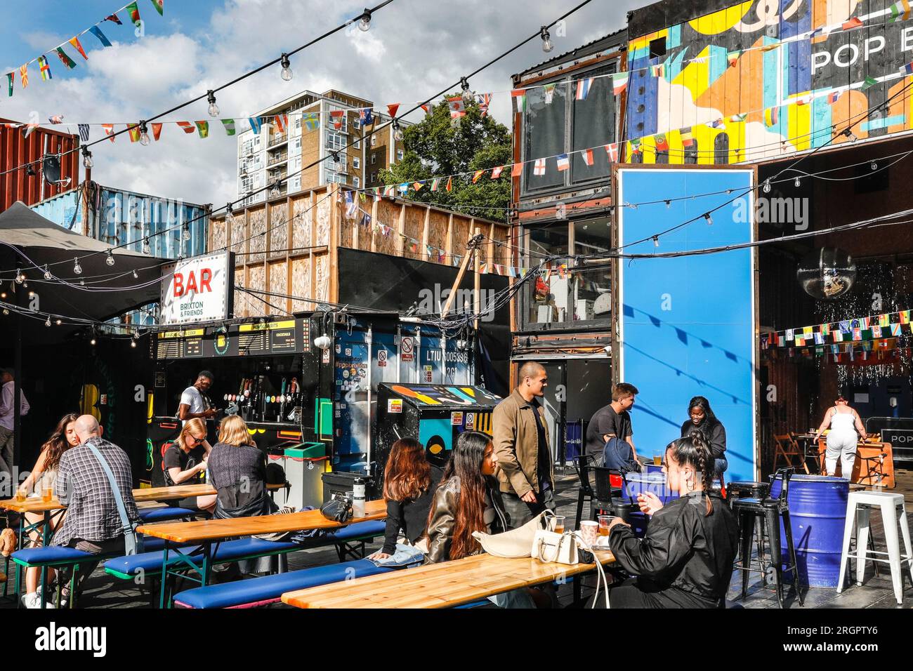 Pop Brixton, pop-up community project with trendy independent bars ...