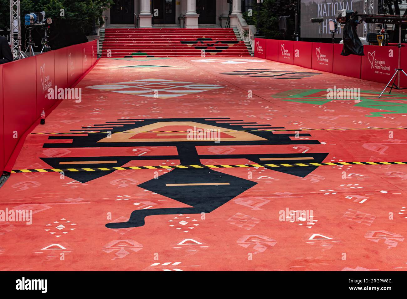 A Bosnian rug was installed for Sarajevo FIlm Festival 2023 Stock Photo ...