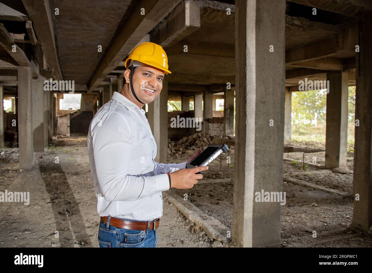Portrait handsome male architect engineer hi-res stock photography and ...