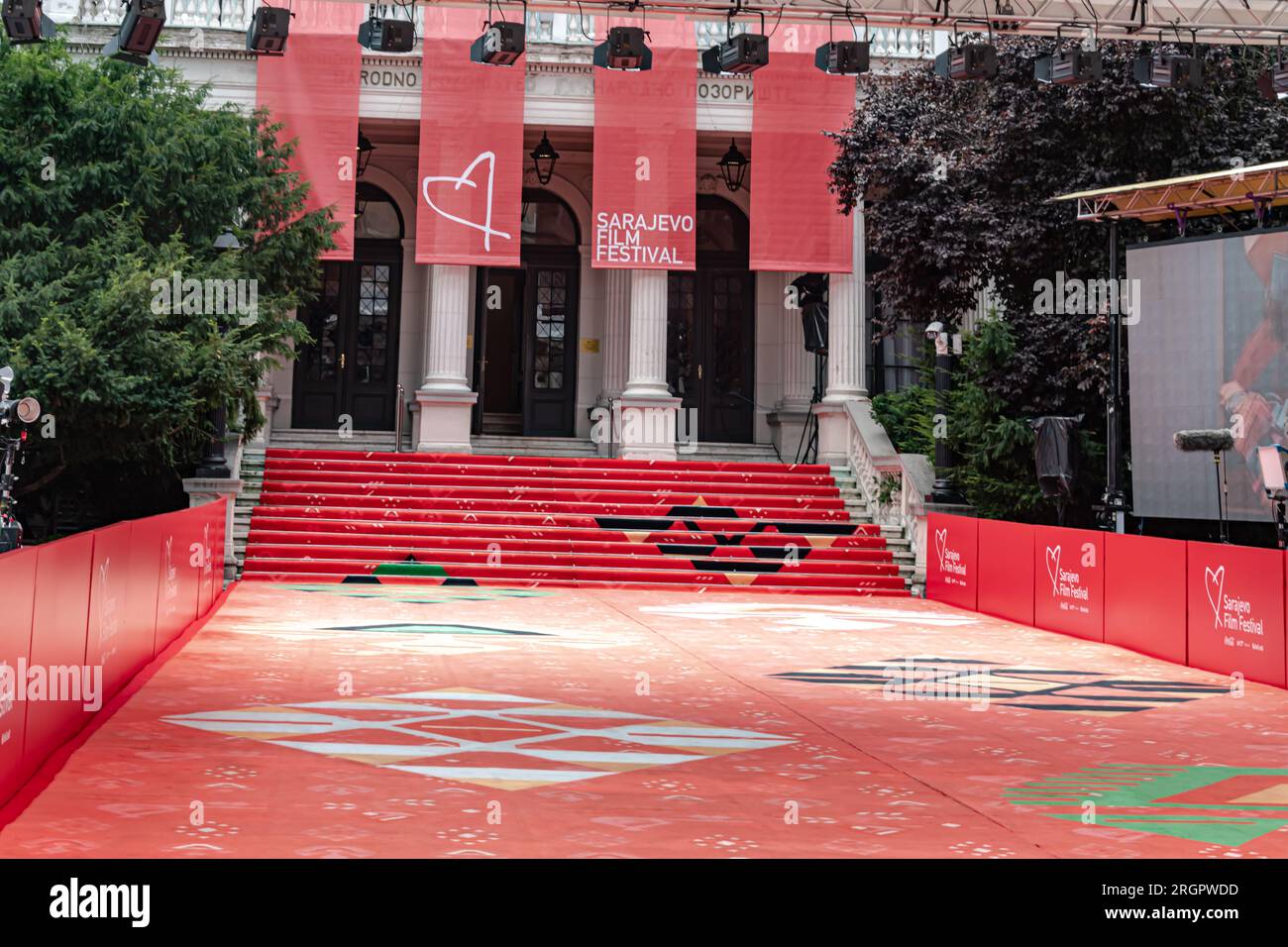 A Bosnian rug was installed for Sarajevo FIlm Festival 2023 Stock Photo ...