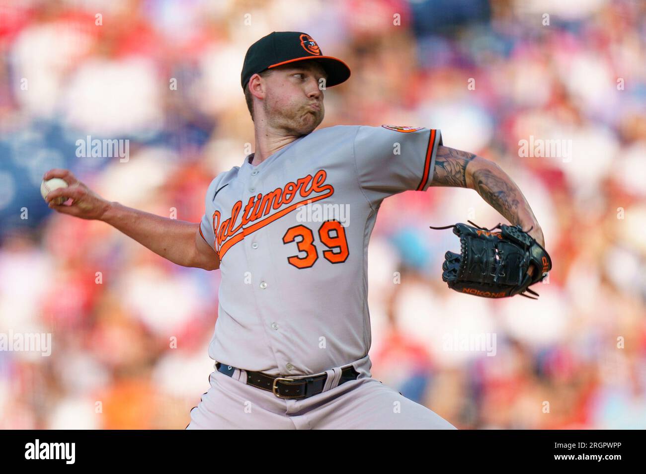 Baltimore Orioles starting pitcher Kyle Bradish in action during the ...