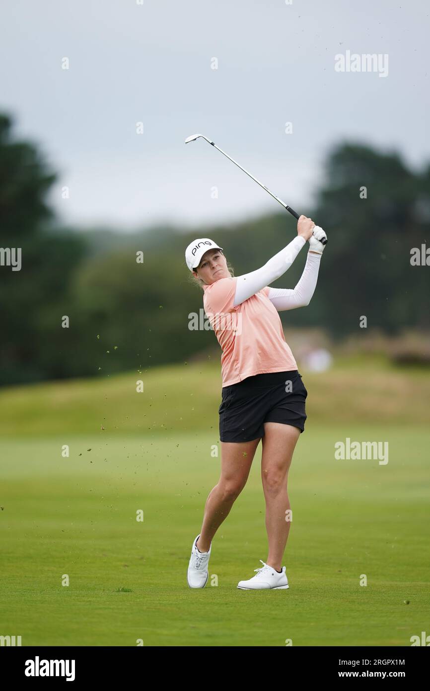 Ally Ewing of the USA on the 18th fairway during day two of the 2023 ...