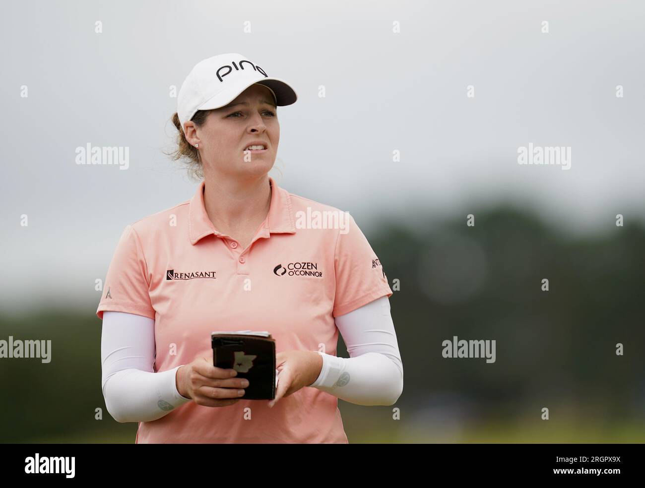 Ally Ewing of the USA on the 18th fairway during day two of the 2023 ...