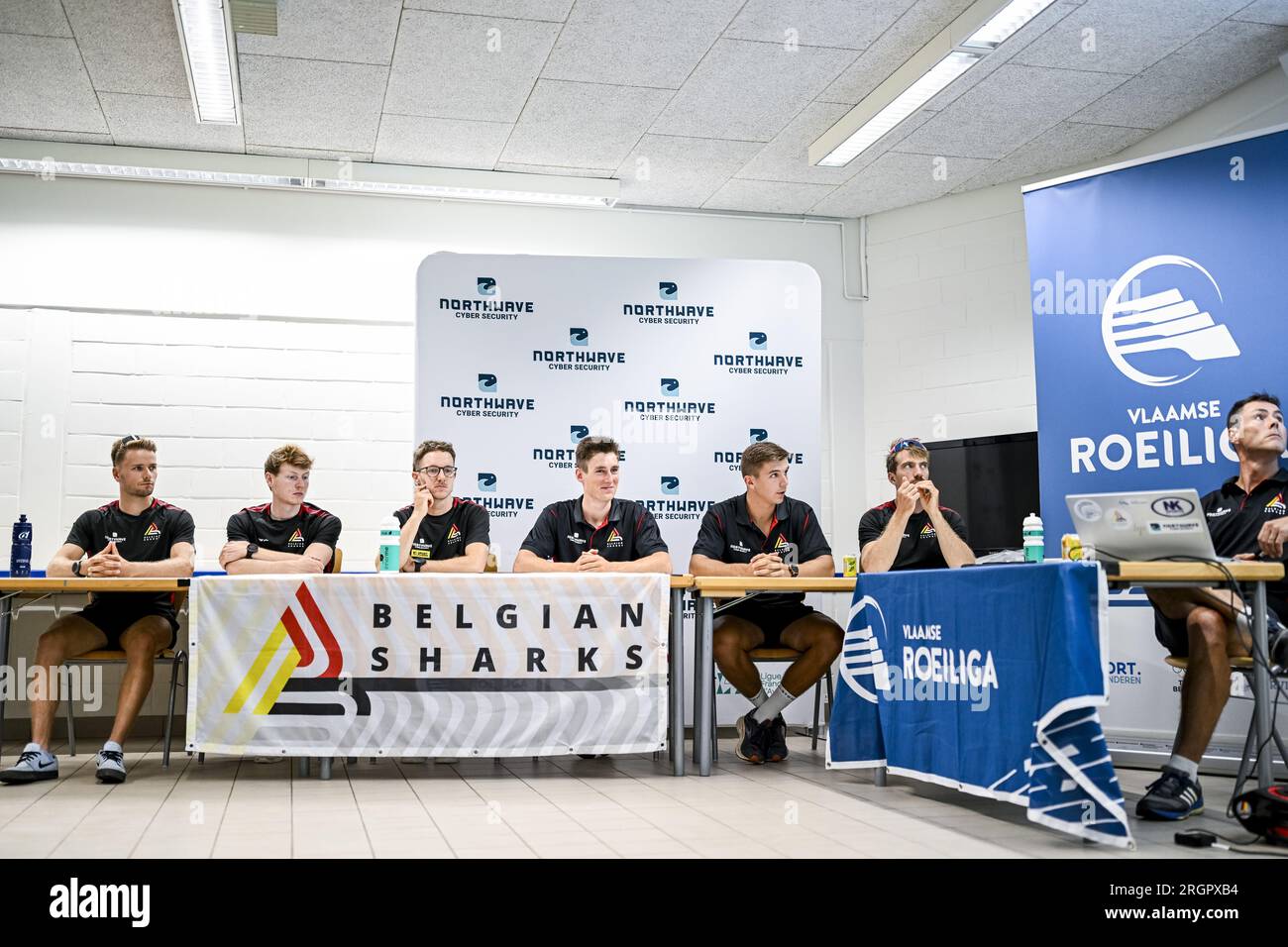 Belgian Shark rower Marlon Colpaert, Belgian Shark rower Tibo Vyvey ...