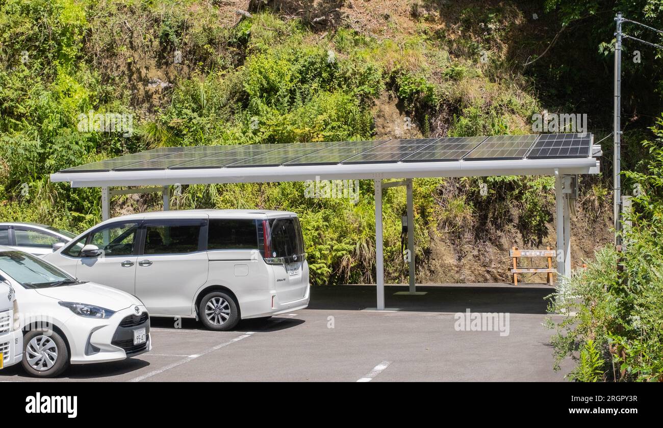Electric Solar Covered Parking Solar Carport With Battery Storage For