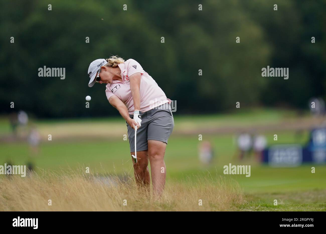 Ashleigh Buhai of South Africa on the 18th fairway during day two of ...