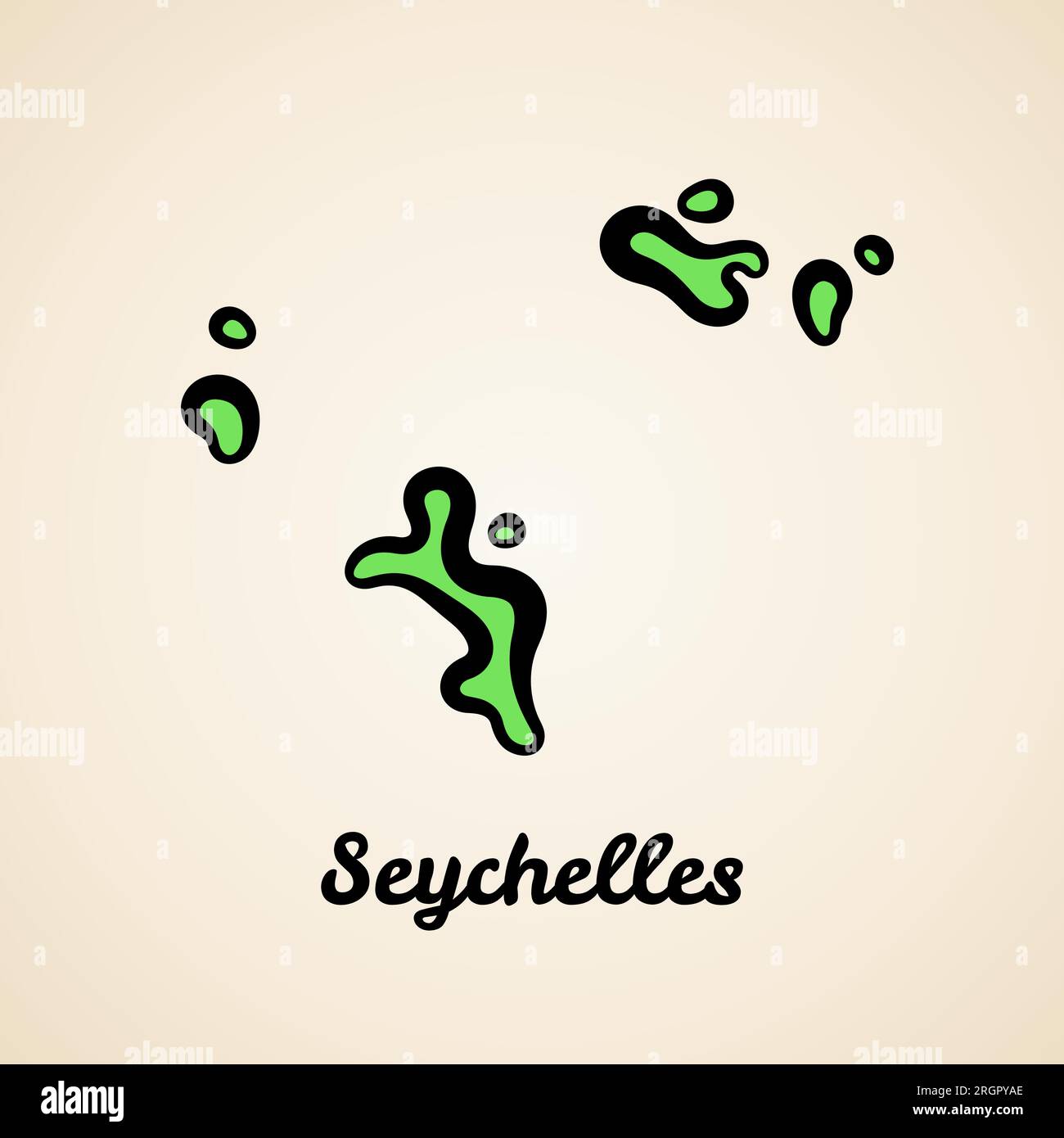 Seychelles map hi-res stock photography and images - Alamy