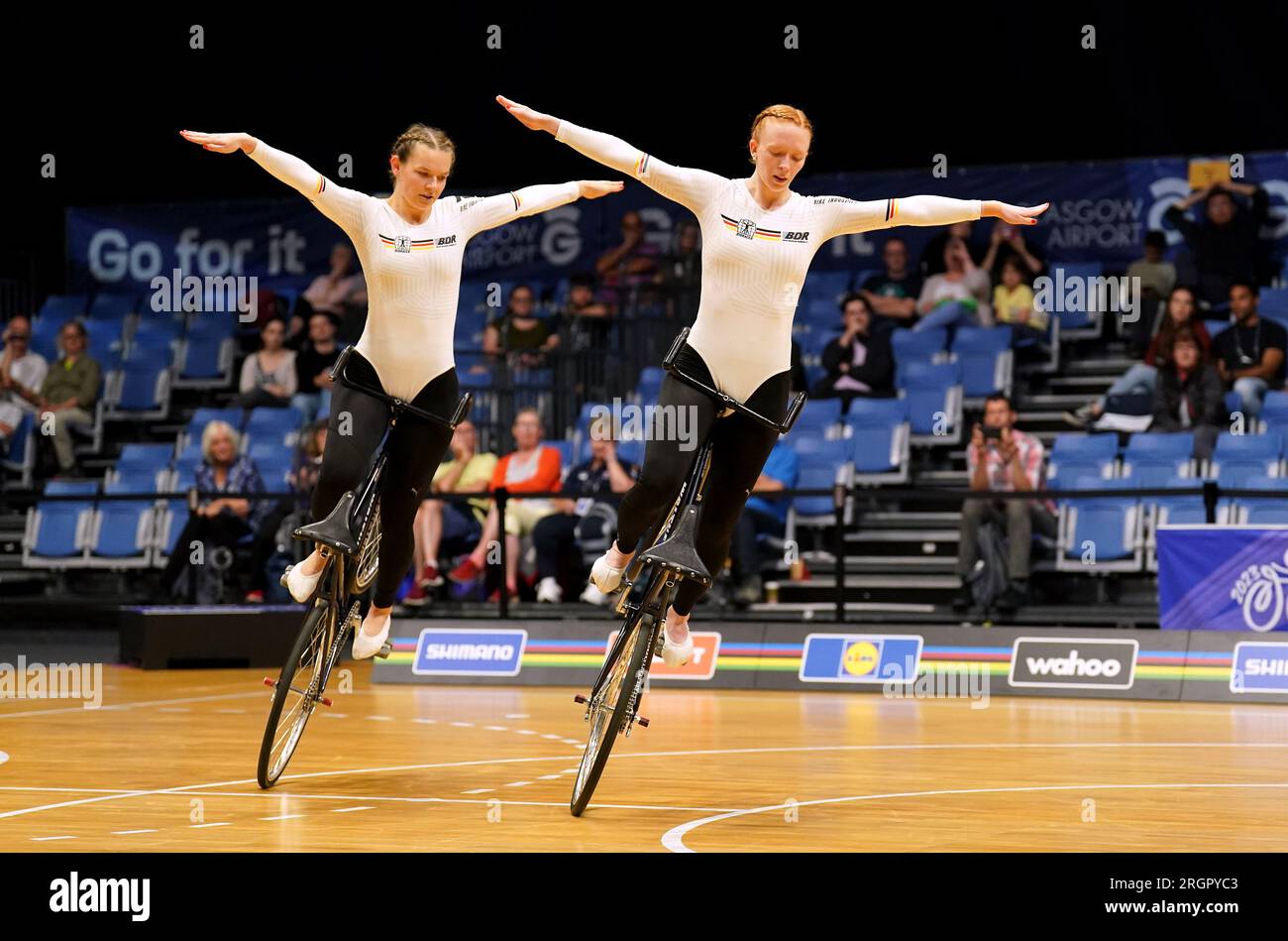 Germany compete in the Women’s Elite Artistic Cycling Pair ...