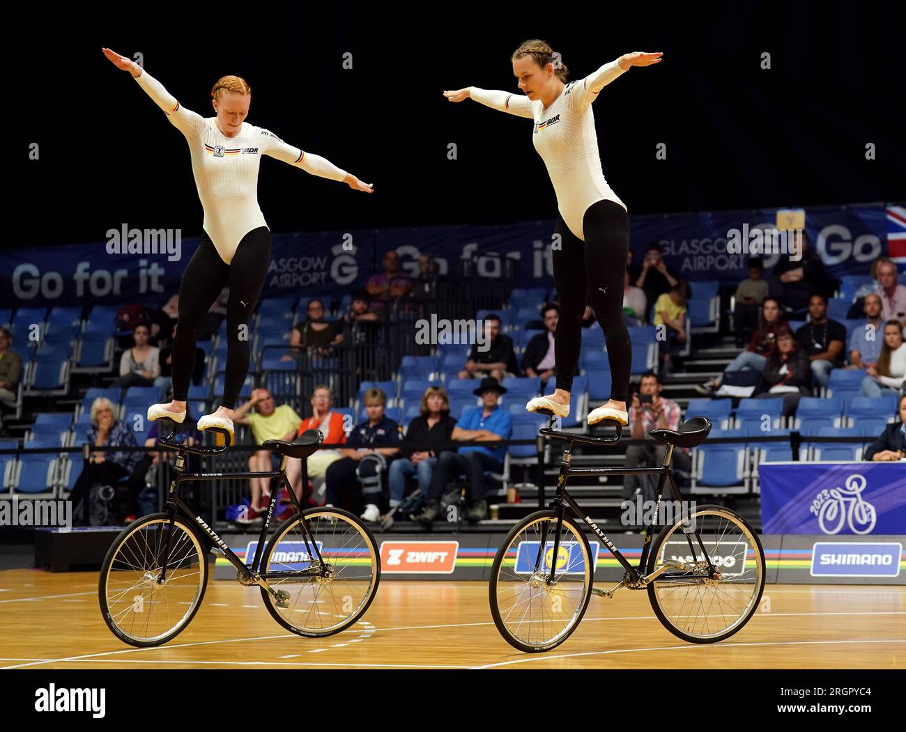 Germany compete in the Women’s Elite Artistic Cycling Pair ...