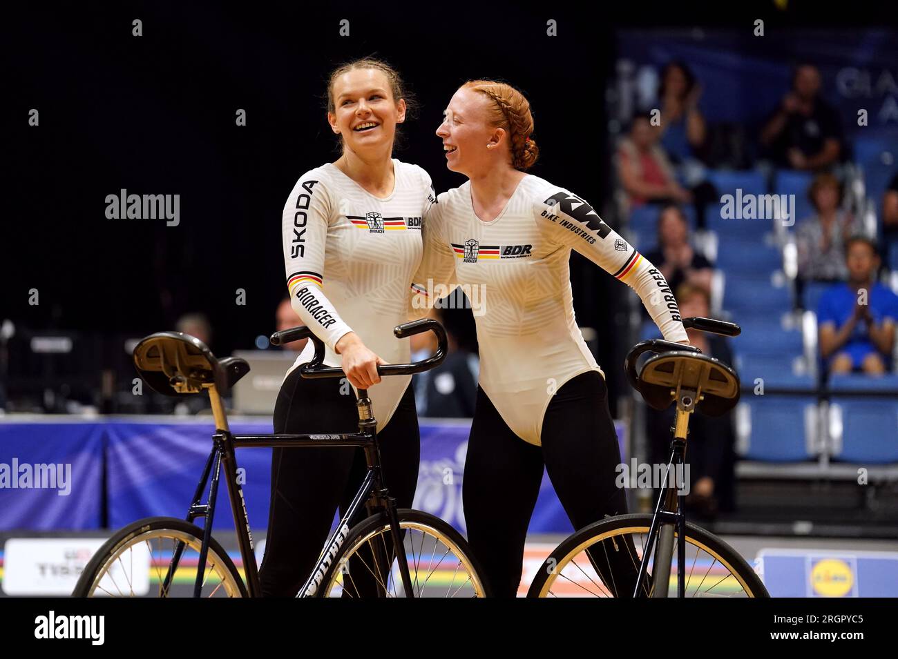 Germany compete in the Women’s Elite Artistic Cycling Pair ...
