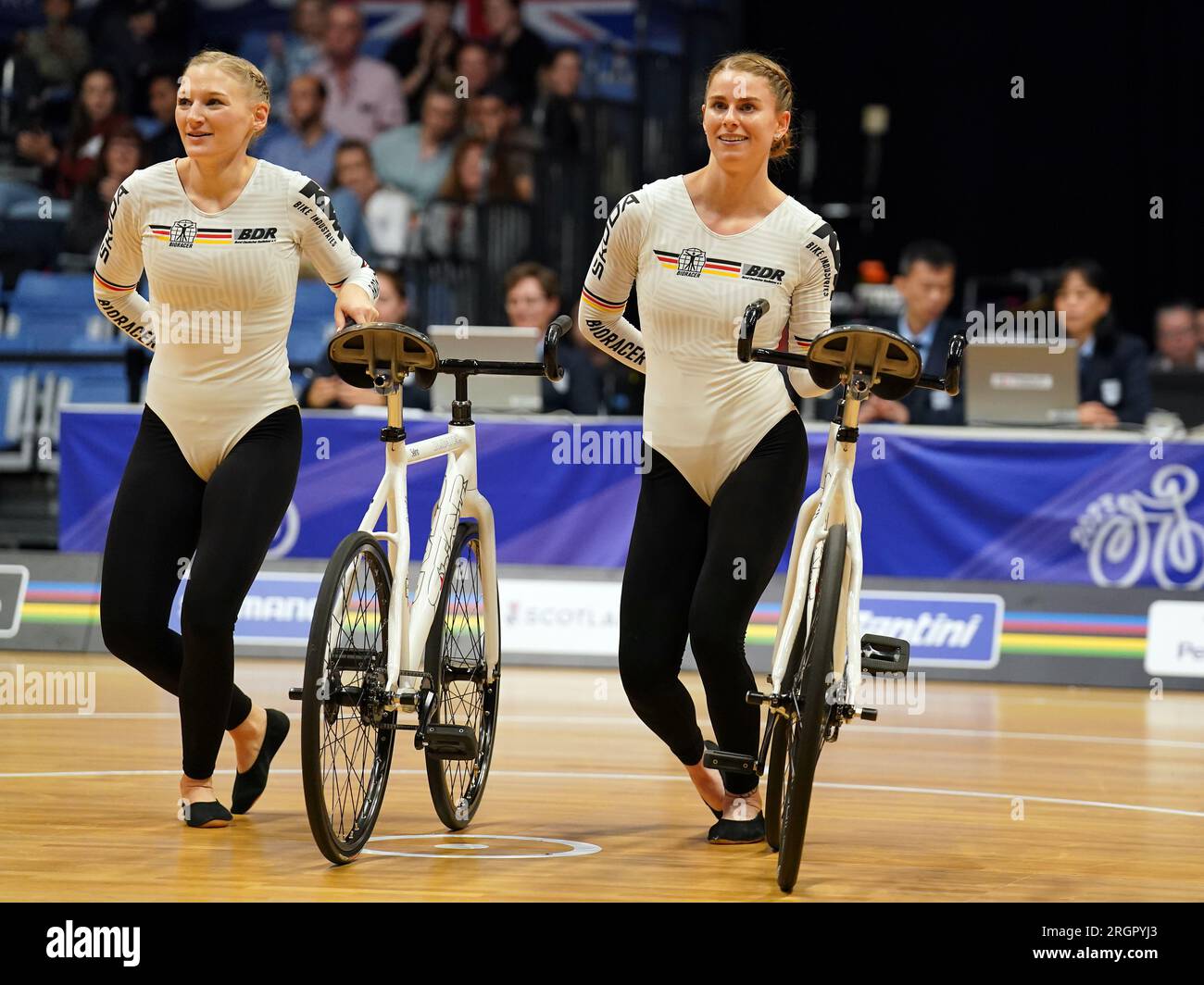 Germany compete in the Women’s Elite Artistic Cycling Pair ...