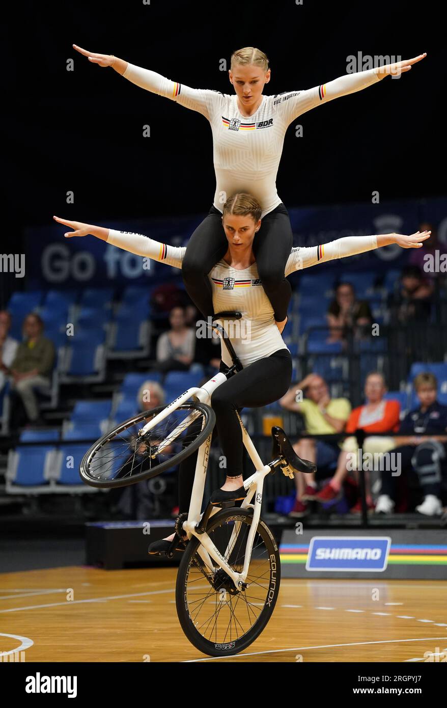Germany compete in the Women’s Elite Artistic Cycling Pair ...
