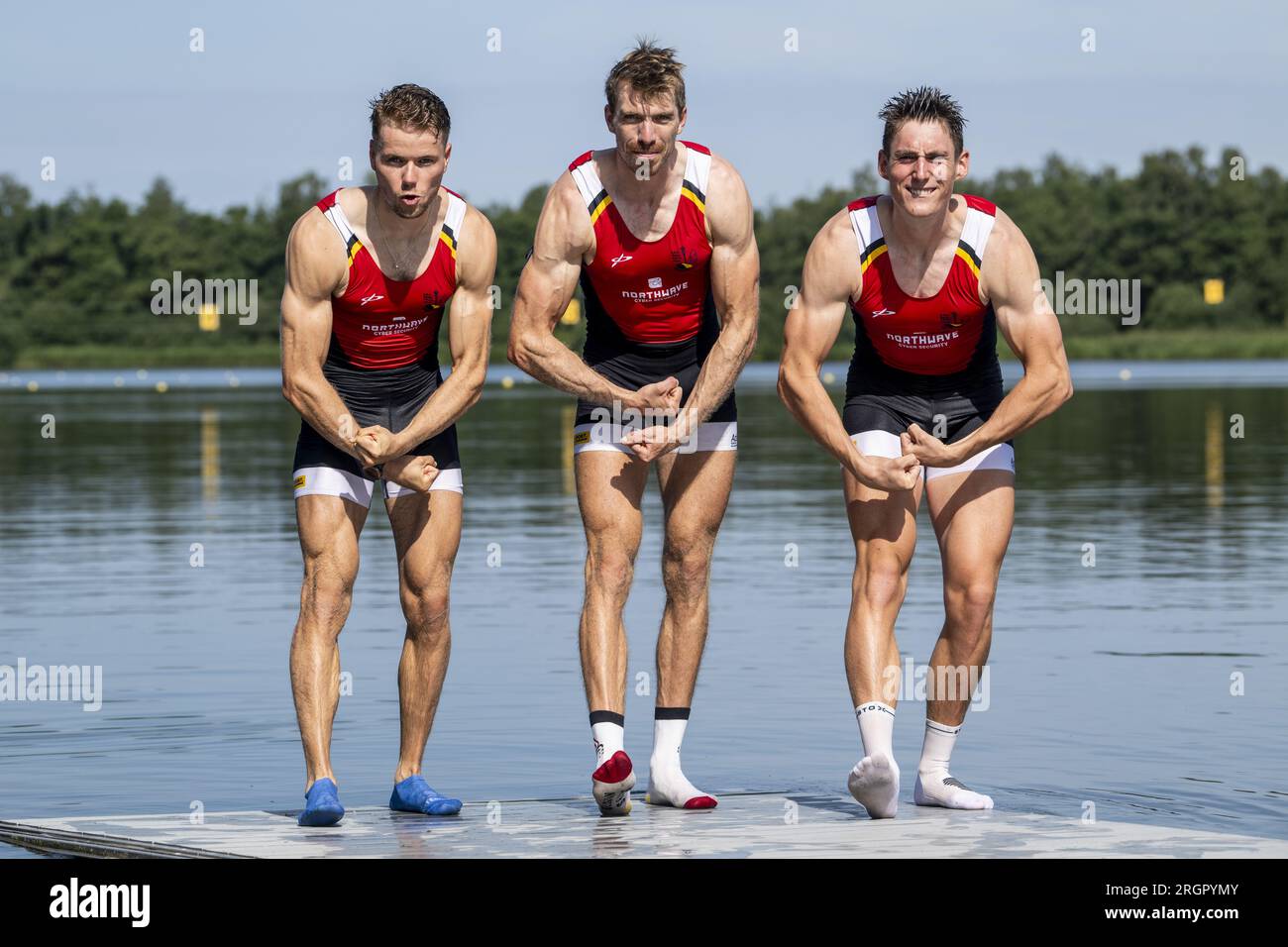 Willebroek, Belgium. 11th Aug, 2023. Belgian Shark rower Marlon ...