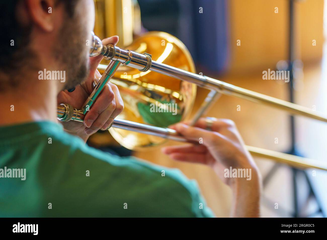 Trombone hi-res stock photography and images - Alamy