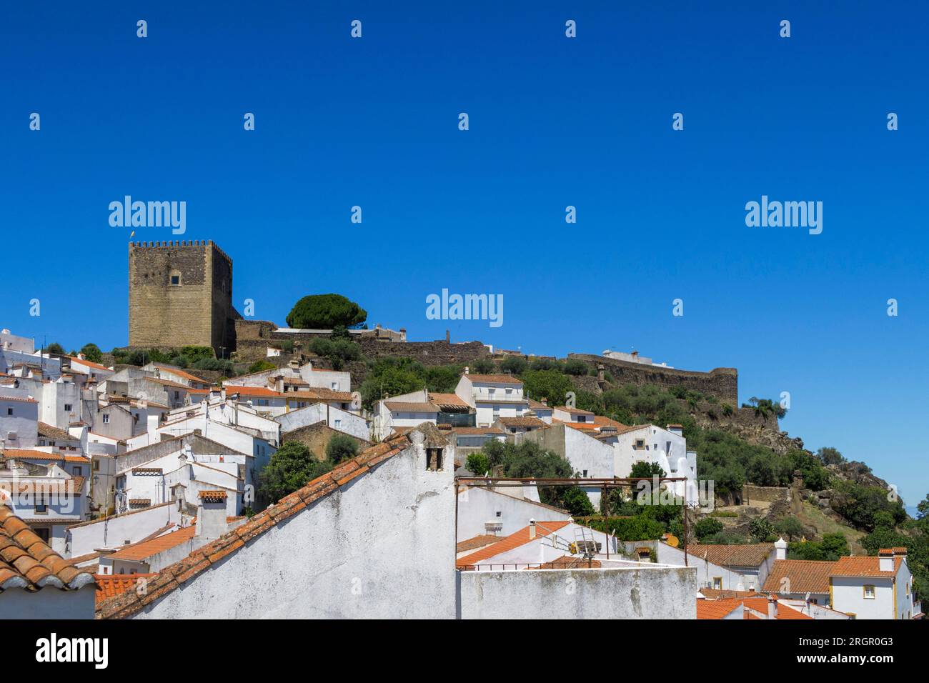 Medieval castle of Castelo de Vide, Alentejo region, Portugal, Europe ...