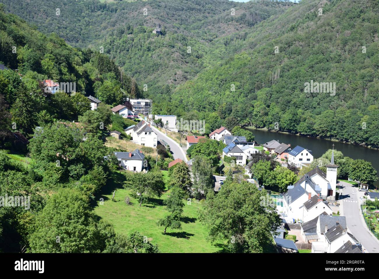 idyllic valley village Bivels in Luxembourg Stock Photo - Alamy