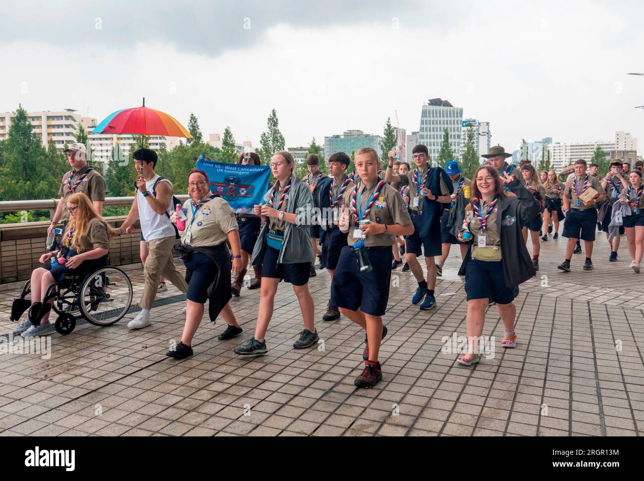 British young Scouts, Aug 11, 2023 : British young Scouts arrive to ...