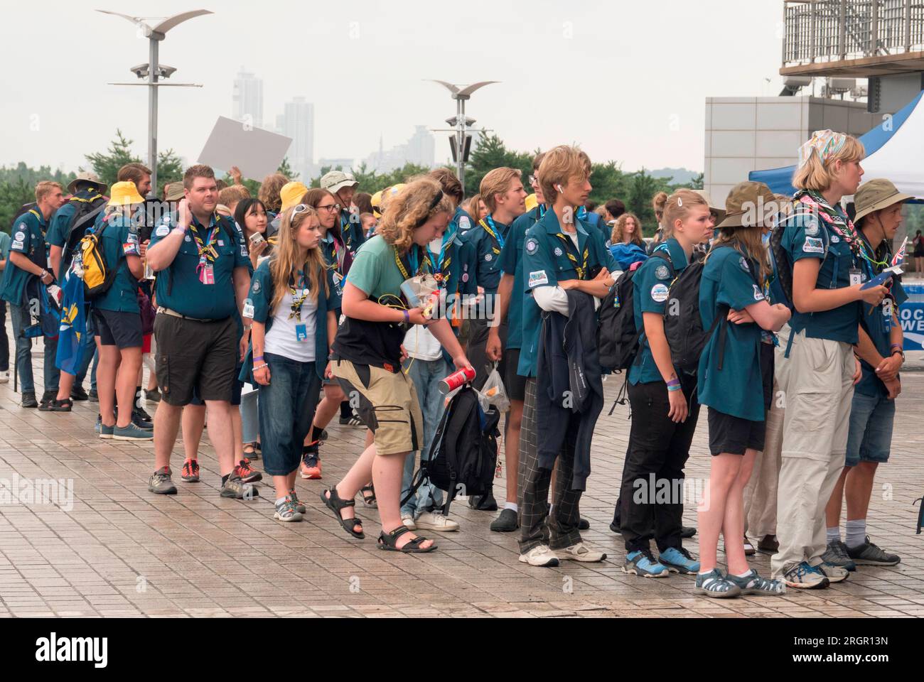 Swedish young Scouts, Aug 11, 2023 : Swedish young Scouts arrive to ...