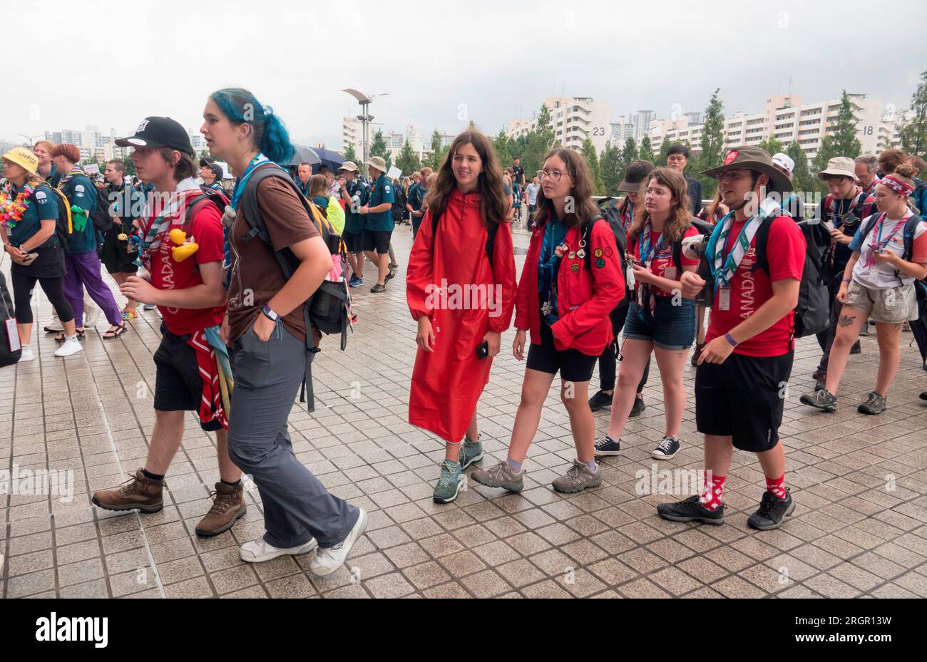 Canadian young Scouts, Aug 11, 2023 : Canadian young Scouts arrive to ...