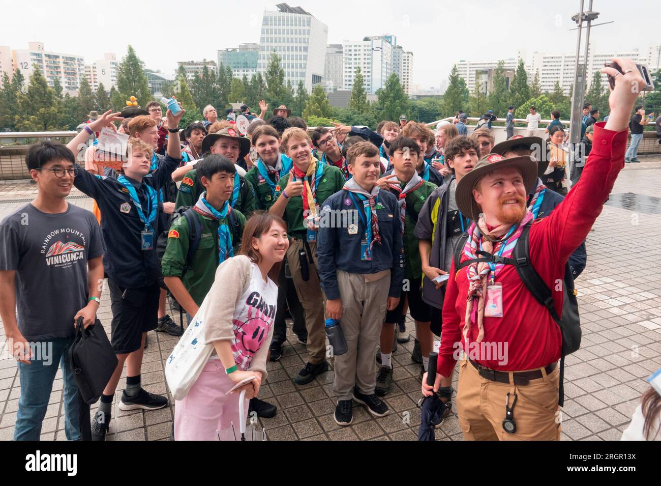 Canadian young Scouts, Aug 11, 2023 : Canadian young Scouts arrive to ...