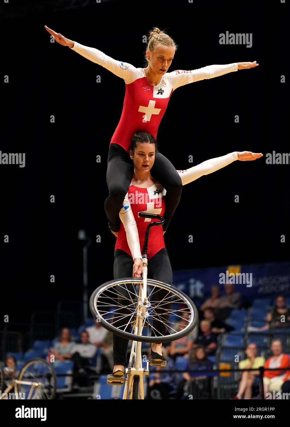 Switzerland compete in the Women’s Elite Artistic Cycling Pair ...