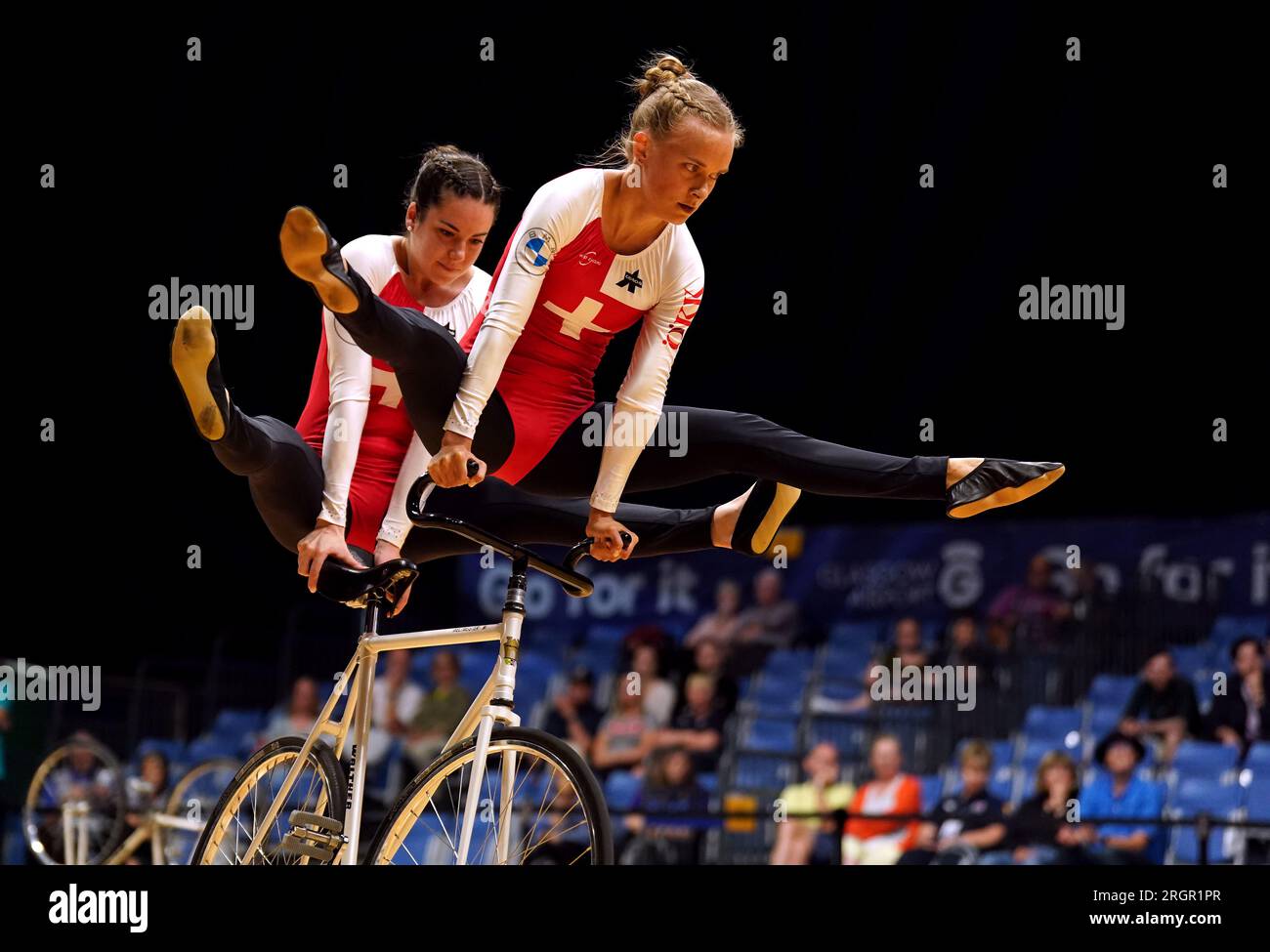 Switzerland compete in the Women’s Elite Artistic Cycling Pair ...