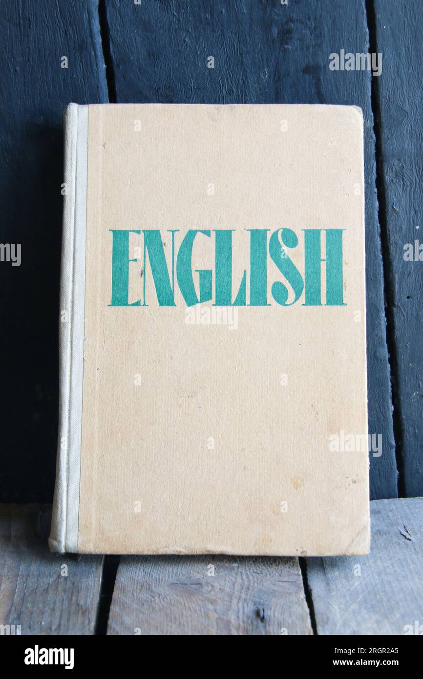 English textbook. Learning English with grammar book Stock Photo - Alamy