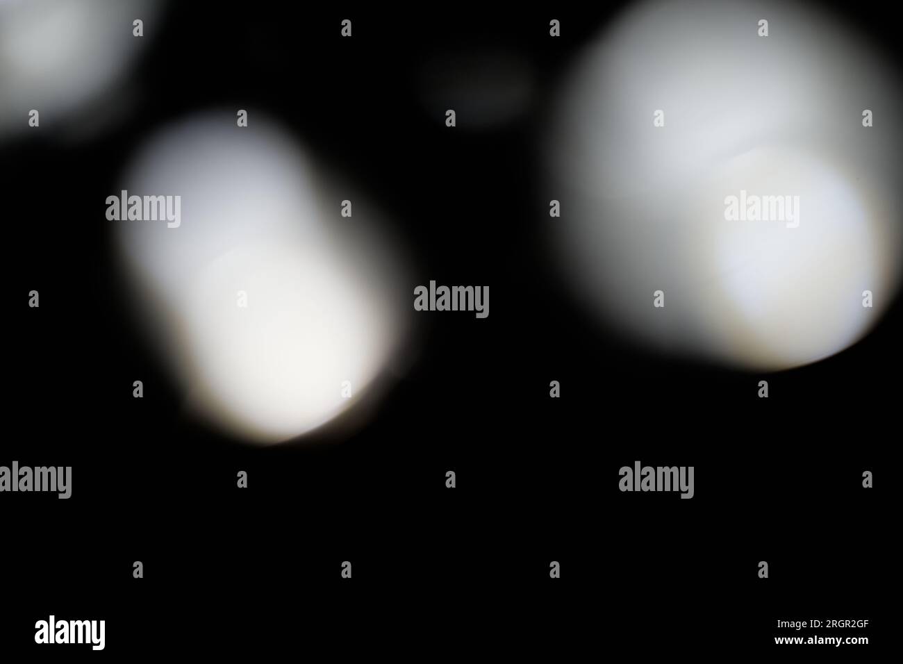 various flare and lighting effects with black background for editing ...