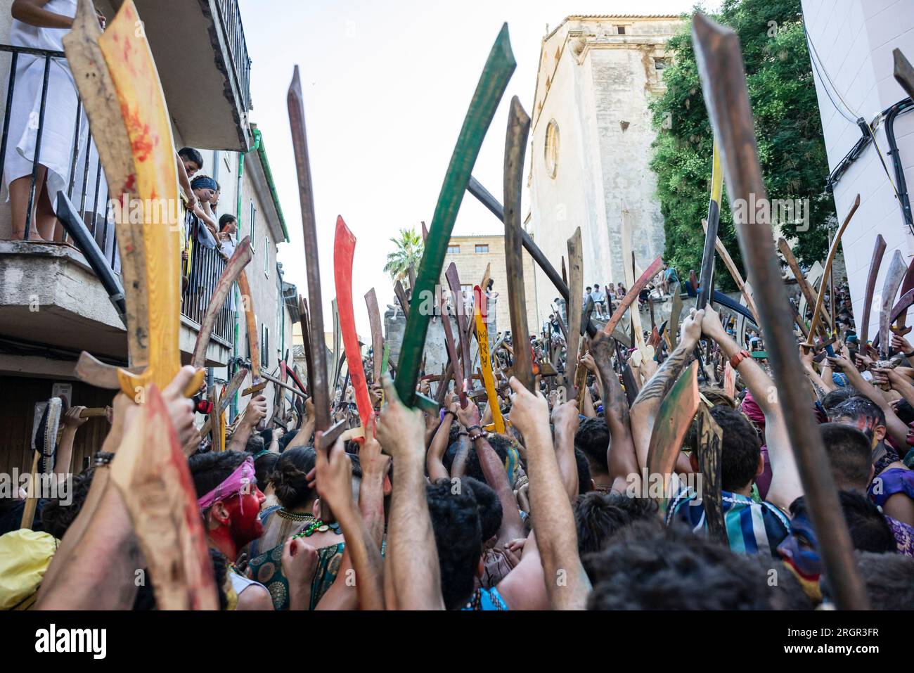 celebration of the patron saint, Moors and Christians, Pollensa ...