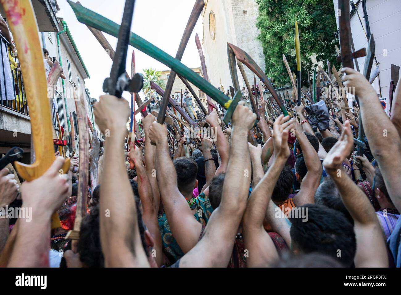 celebration of the patron saint, Moors and Christians, Pollensa ...