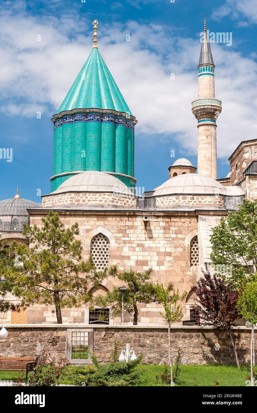Mevlana (Rumi) mausoleum, Konya, Anatolia, Turkey Stock Photo - Alamy