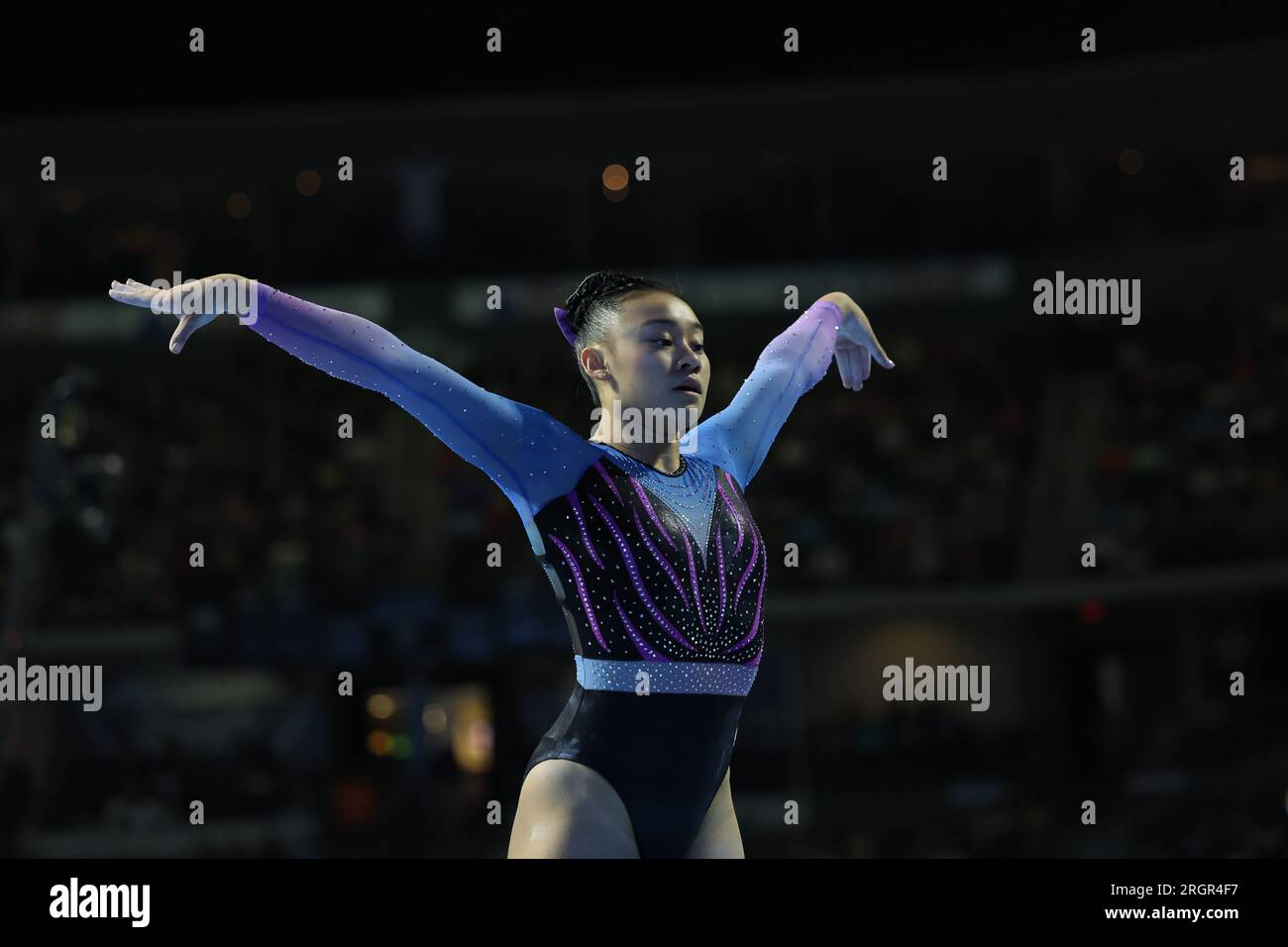 August 5, 2023: Gymnast Leanne Wong during the U.S. Classic senior ...