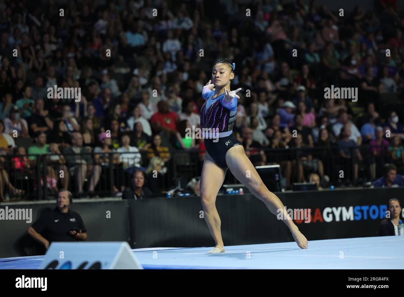 August 5, 2023: Gymnast Leanne Wong during the U.S. Classic senior ...
