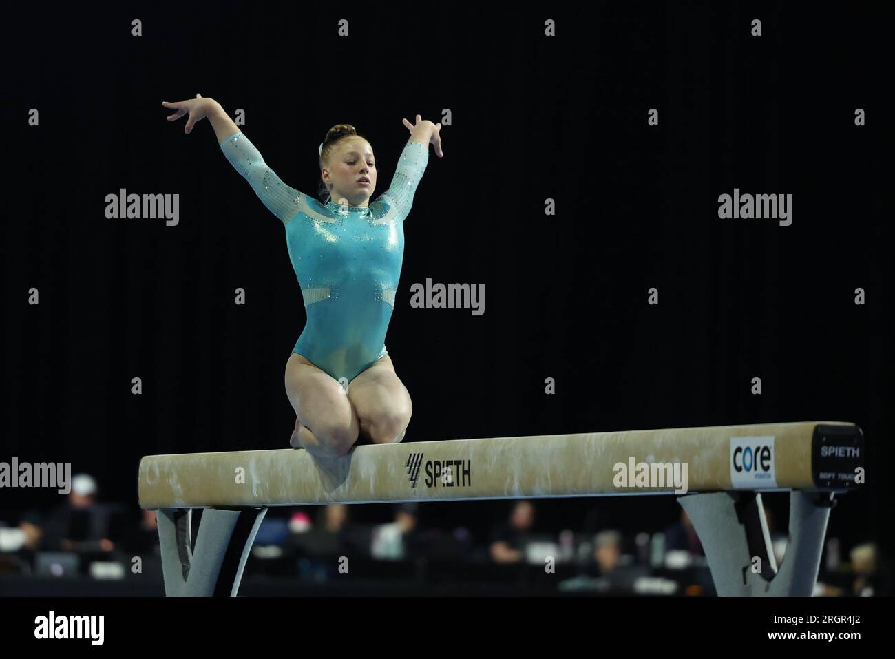 August 5, 2023: Gymnast Eveylynn Lowe during the U.S. Classic senior ...