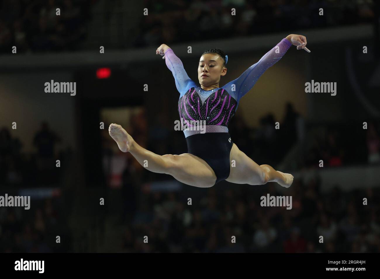 August 5, 2023: Gymnast Leanne Wong during the U.S. Classic senior ...