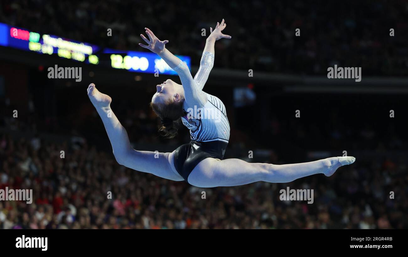 August 5, 2023: Gymnast Dulcy Caylor during the U.S. Classic senior ...