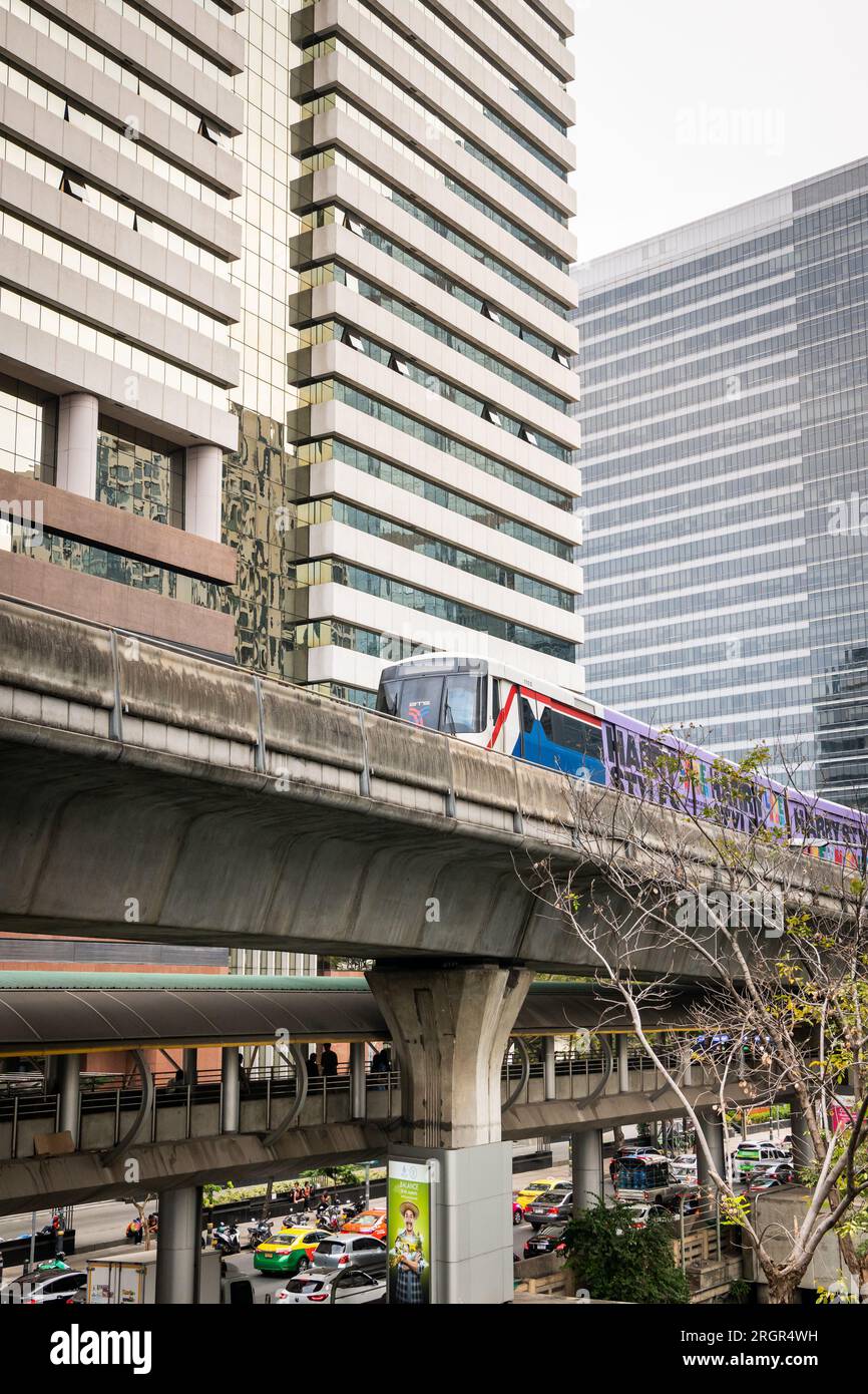 Bts skytrain silom line hi-res stock photography and images - Alamy