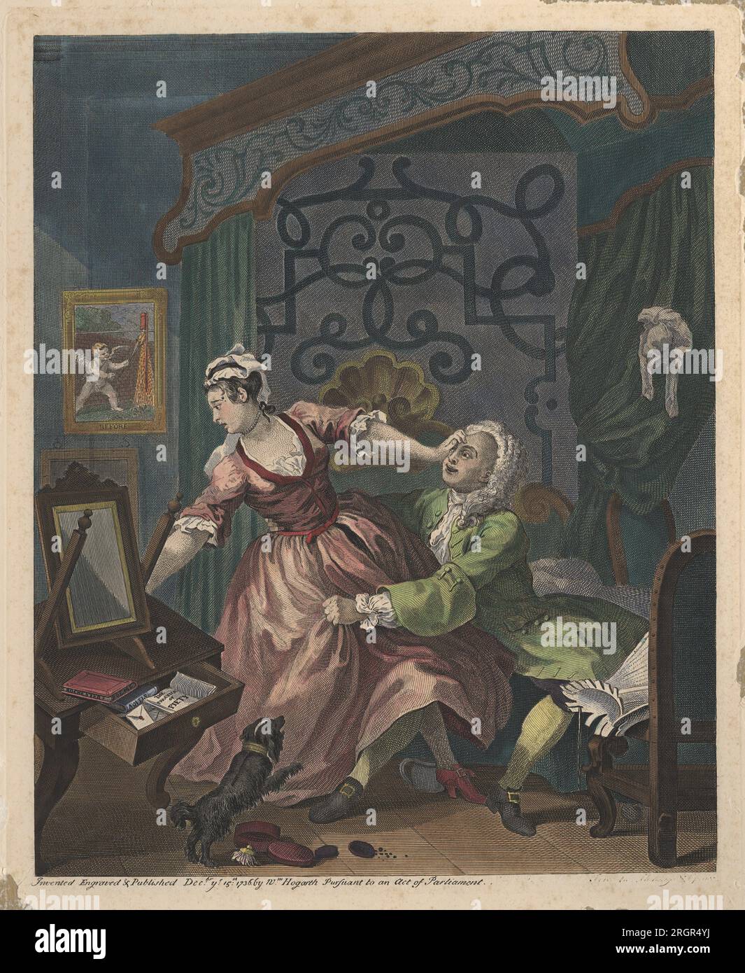 Before between circa 1736 and circa 1800 by William Hogarth Stock Photo ...