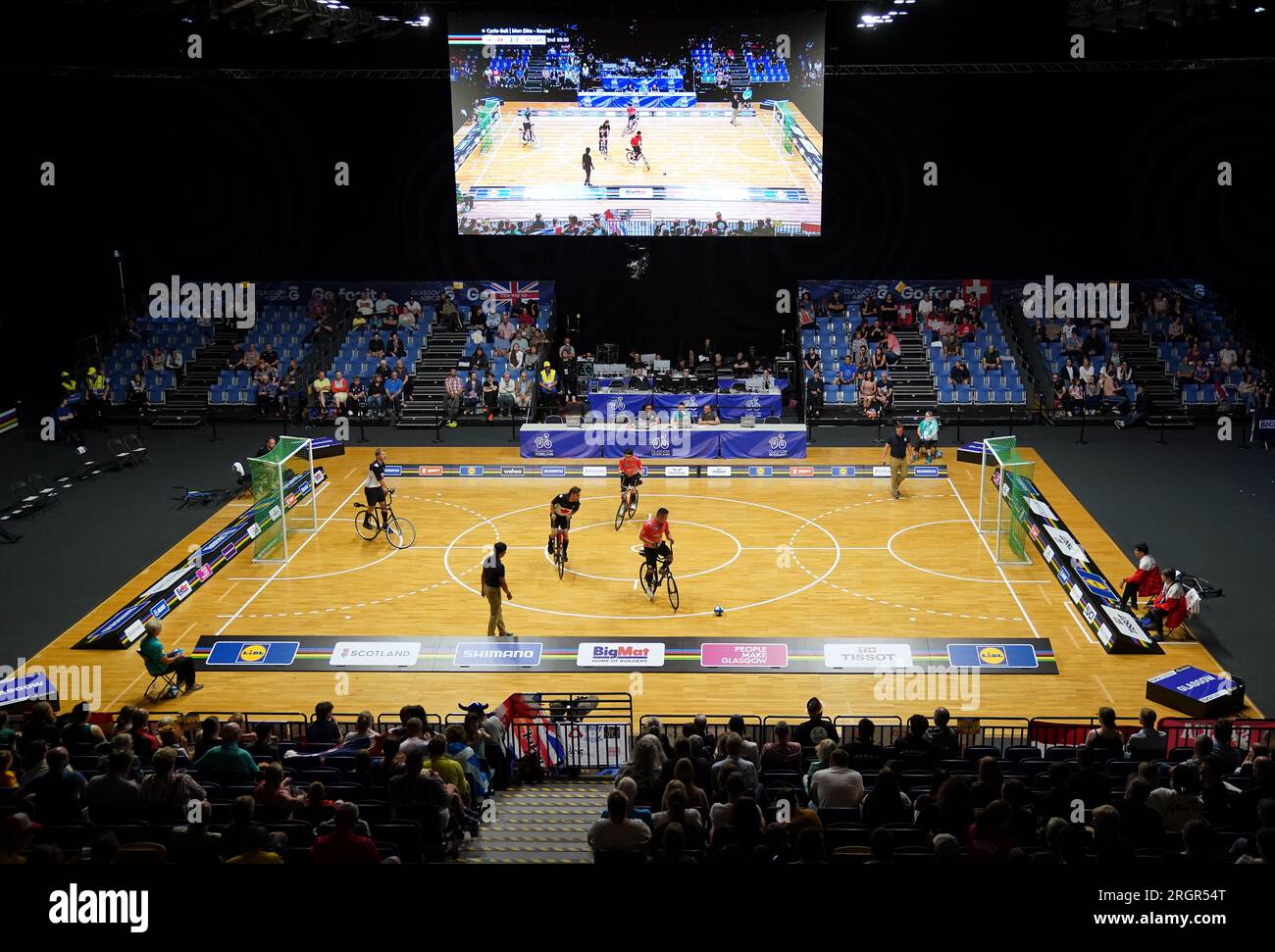 Action from Canada versus Hong Kong in the Men’s Elite Cycle-ball ...