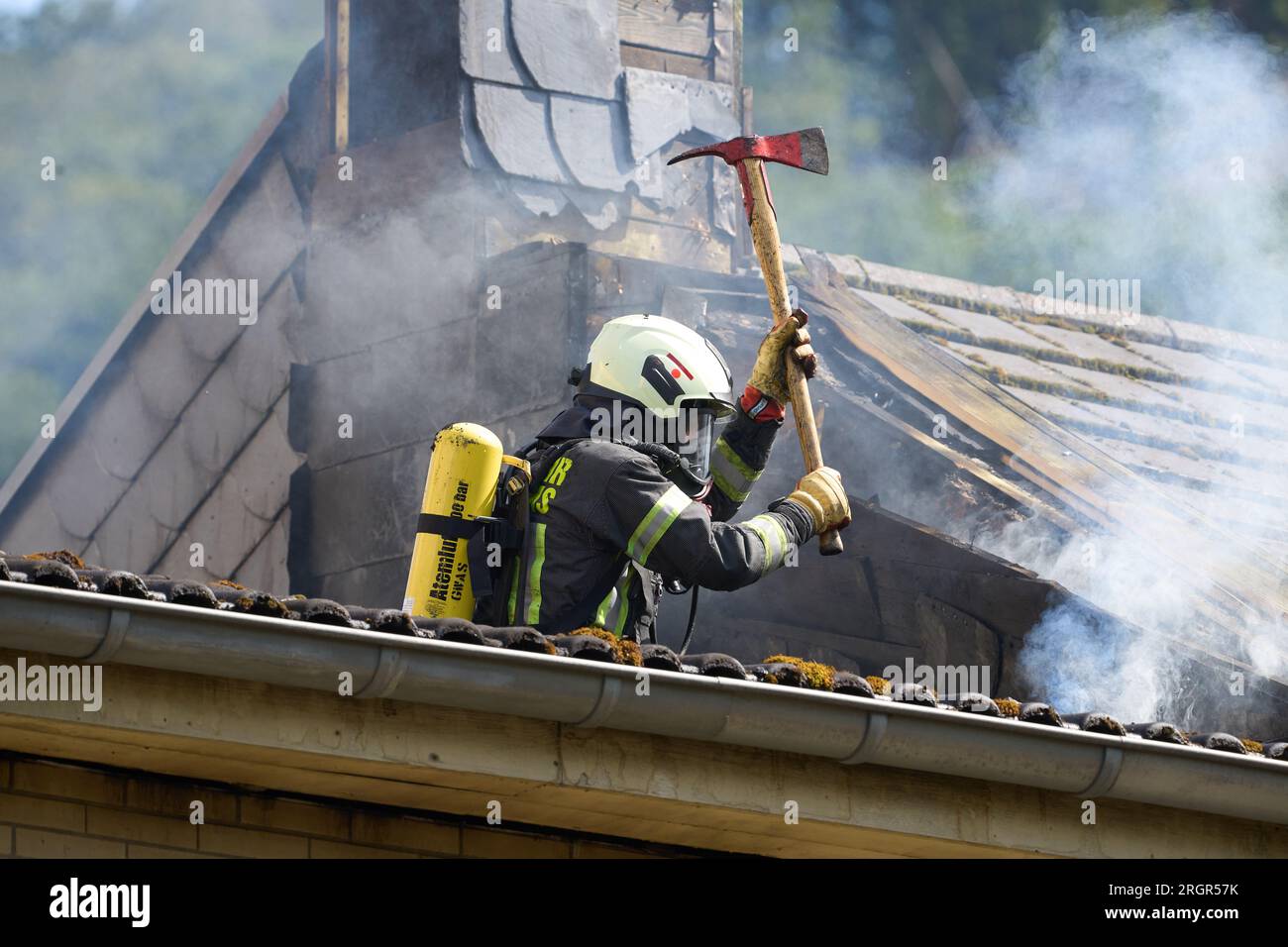 Fire damage caused thomas in hi-res stock photography and images - Alamy